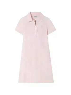 Burberry Cotton Polo Shirt Dress - Pink