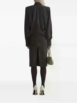 MUGLER Midi Bat Sleeves Dress