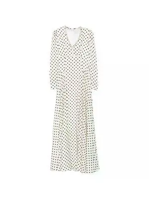 ADAMARIS Polka-dot Maxi Dress - Neutrals