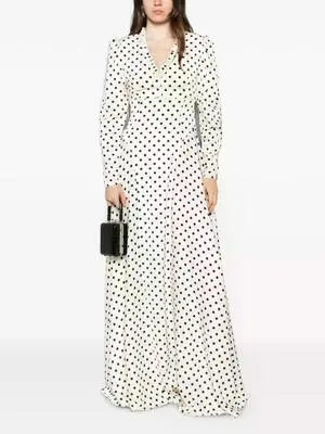 ADAMARIS Polka-dot Maxi Dress