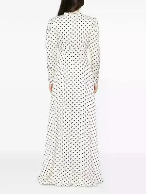 ADAMARIS Polka-dot Maxi Dress