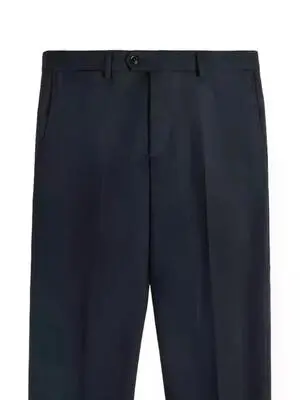 FAY Slim-fit Virgin Wool Trousers - Blue