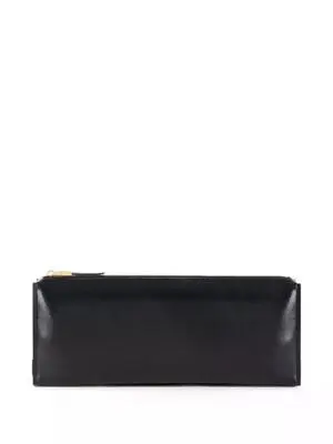 Elisabetta Franchi Patent Effect Clutch Bag - Black