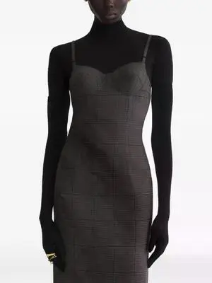 MUGLER Midi Lingerie Dress - Grey