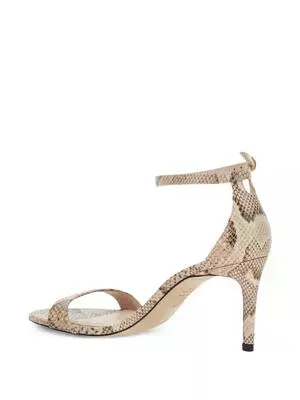 STUART WEITZMAN Snakeskin Strap Sandals