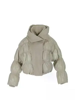 DIESEL® Ribbed-knit Quilted Jacket - Neutrals