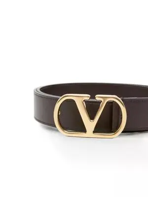 Valentino Garavani Logo-buckle Leather Belt