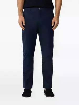 HACKETT LONDON Kensington Houndstooth Belt-loop Trousers - Blue