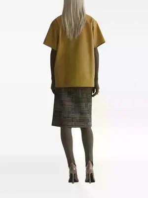 MUGLER Leather Polo Shirt