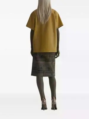 MUGLER Leather Polo Shirt