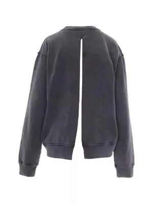 HAIKURE Open-back Raw-edge Sweatshirt