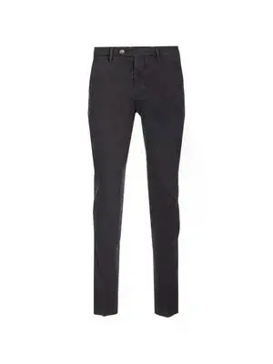 AL DUCA D’AOSTA 1902 Slim-fit Cotton Trousers - Black