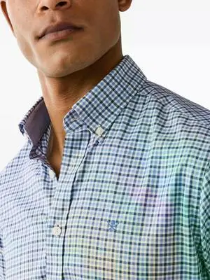 HACKETT LONDON Gingham Brompton-collar Shirt