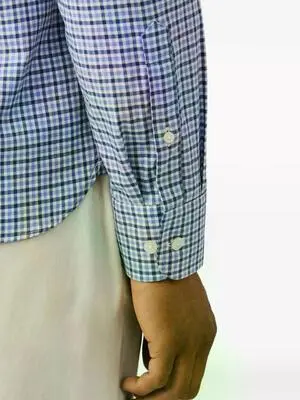HACKETT LONDON Gingham Brompton-collar Shirt