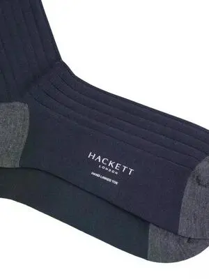 HACKETT LONDON Ribbed-knit Socks