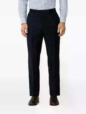 HACKETT LONDON Pressed-crease Tailored Trousers - Blue