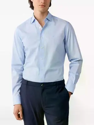 HACKETT LONDON Hairline-stripe Tailored-fit Shirt - Blue