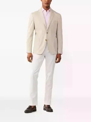 HACKETT LONDON Garment-dyed Notch-lapel Blazer