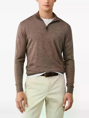 HACKETT LONDON Quarter-zip Wool Sweater