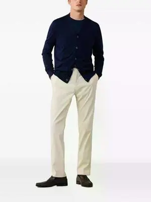 HACKETT LONDON Merino Wool V-neck Cardigan