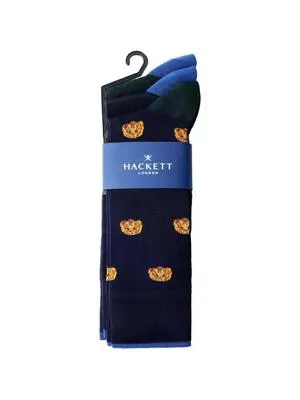 HACKETT LONDON Harry Embroidered Socks - Green