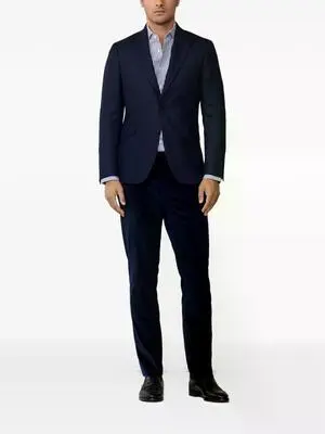 HACKETT LONDON Hopsack-weave Notch-lapel Blazer