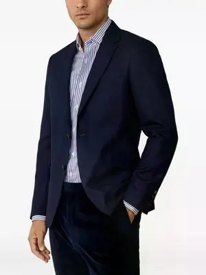 HACKETT LONDON Hopsack-weave Notch-lapel Blazer