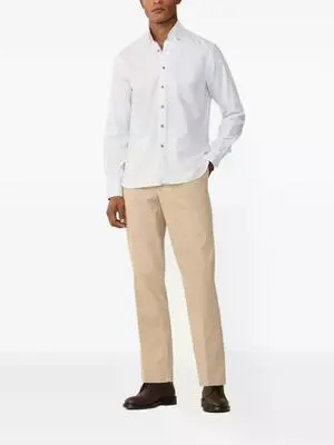 HACKETT LONDON Sanderson Belt-loop Trousers - Neutrals