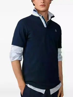 HACKETT LONDON Embroidered-logo Short-sleeve Polo Shirt