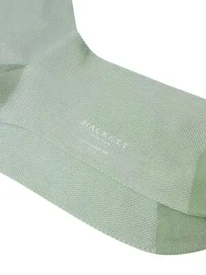 HACKETT LONDON Jacquard-knit Birds-eye Socks