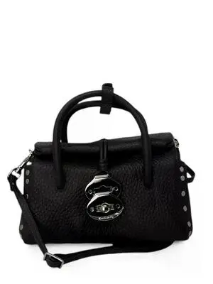 ZANELLATO Studded Leather Tote Bag - Black