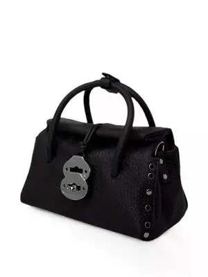 ZANELLATO Studded Leather Tote Bag - Black