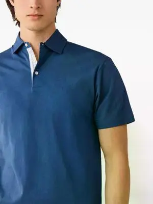 HACKETT LONDON Cotton Polo Shirt - Blue