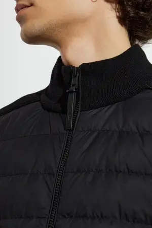 Moncler Cardigan With Quilted Front