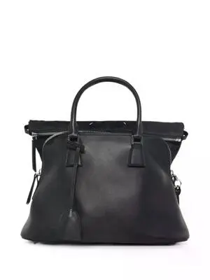 MAISON MARGIELA 5ac Soft Calf Leather Shoulder Bag - Black