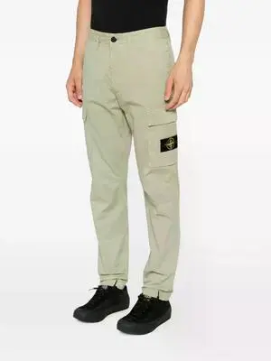 Stone Island Logo-patch Trousers - Green