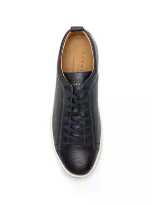 HENDERSON BARACCO Grainy Leather Sneakers - Blue