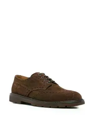 HENDERSON BARACCO Suede Lace-up Fastening Brogue Shoes