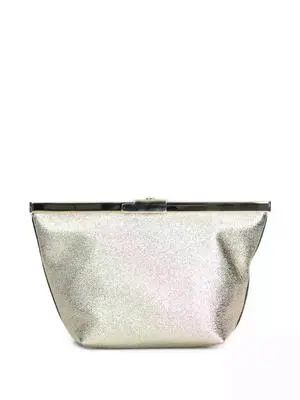 JIMMY CHOO Ganache Glitter-effect Frame Clutch Bag