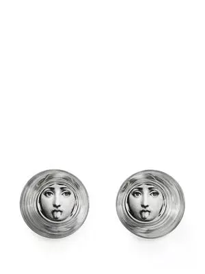 FORNASETTI Tema E Variazioni Glasses Set - Black