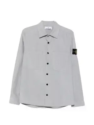 Stone Island Logo-patch Chest-pocket Shirt
