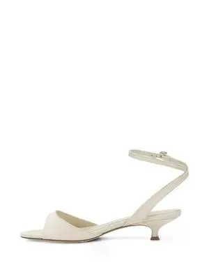 AeydĒ Zelia Leather Sandals - Neutrals