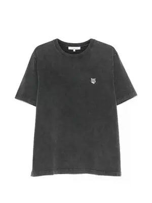 Maison Kitsuné Faded-effect Fox Head T-shirt - Grey