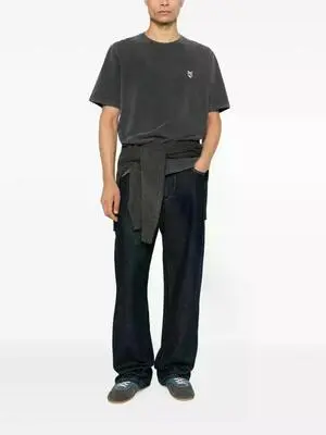 Maison Kitsuné Faded-effect Fox Head T-shirt