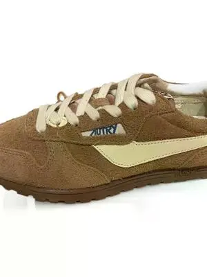 AUTRY Windspin Suede-panelled Sneakers - Brown