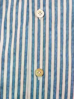 Kiton Vertical-stripe Spread-collar Shirt