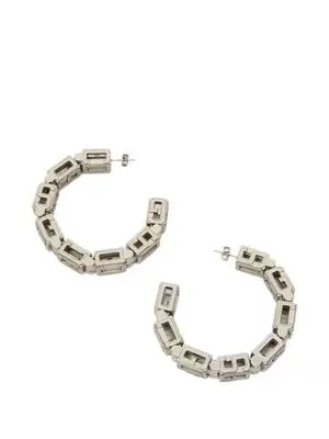 Gcds Cube-logo Half-hoop Earrings
