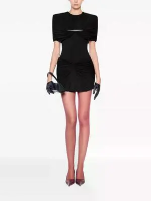 CHATS BY C.DAM Draped Mini Dress