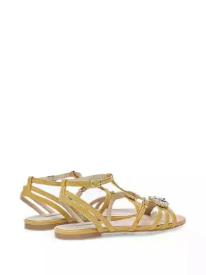 Liu Jo Crystal-embellished Leather Sandals