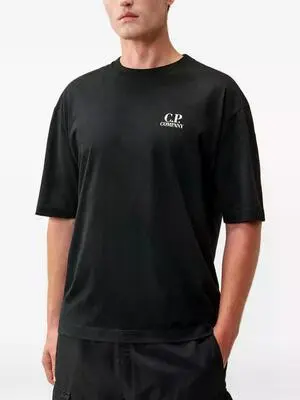 C.P. COMPANY 30/1 Jersey Short Sleeve British Sailor T-shirt - Black